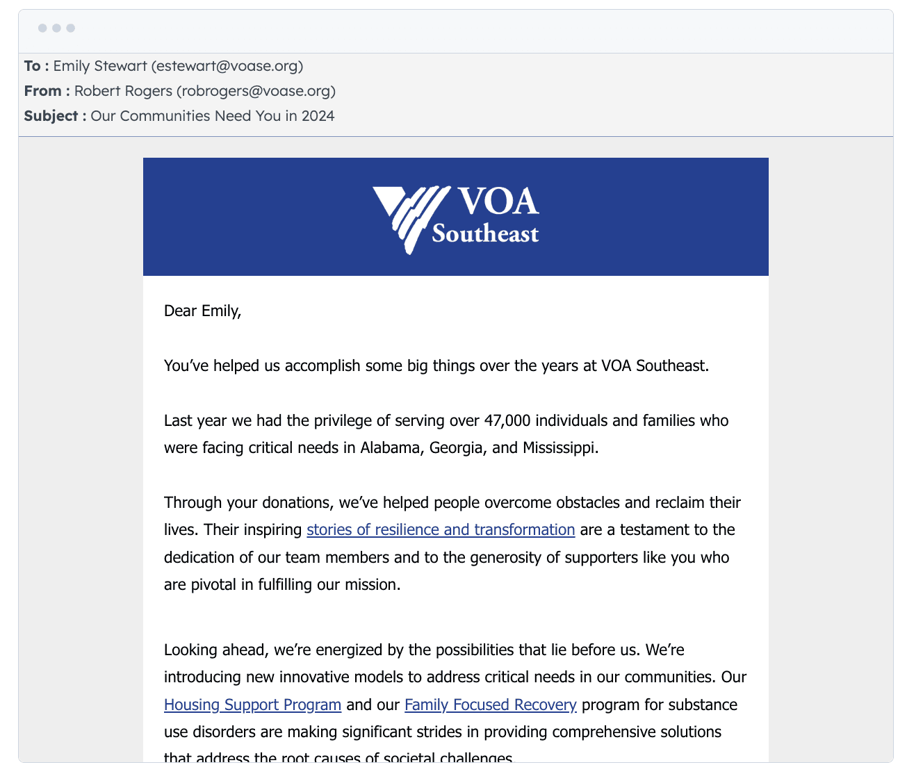 10 Nonprofit Fundraising Email Examples and Templates | Big Sea